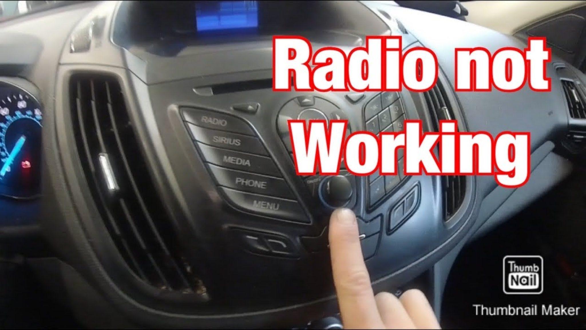 How To Reset Ford Escape Radio - Fordmasterx