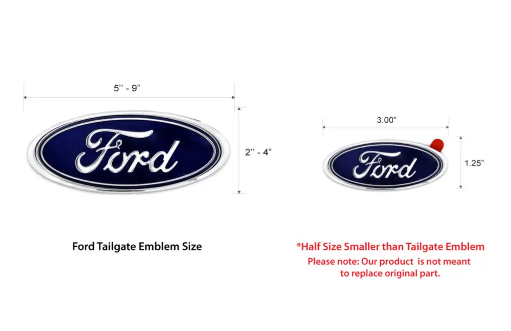 Ford Emblem Size Chart: Identify & Replace Easily