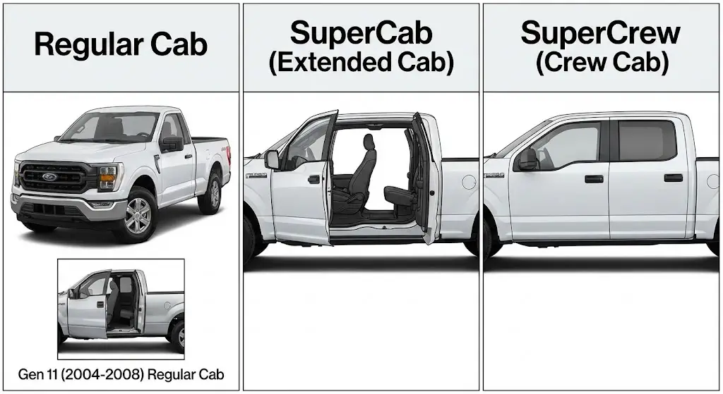 Ford F-150 Wheelbase Chart (2004-2026): Dimensions, Towing