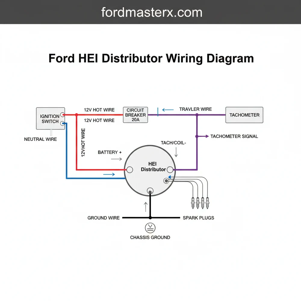 Ford HEI Distributor Wiring Diagram: Easy Setup Guide - Fordmasterx